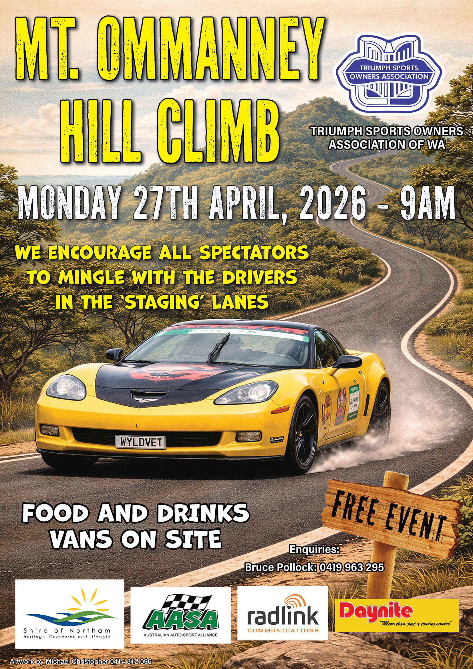 Mt Ommanney Hill Climb – Triumph Sports Owners Association WA